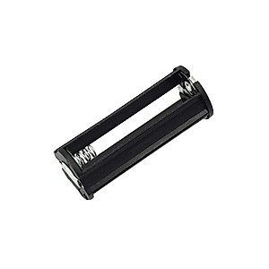 Hxchen 3 x 1.5V AAA Series Connection Plastic Black Cylinder Battery Storage Holder Case Adapter Black - (5 Pcs)