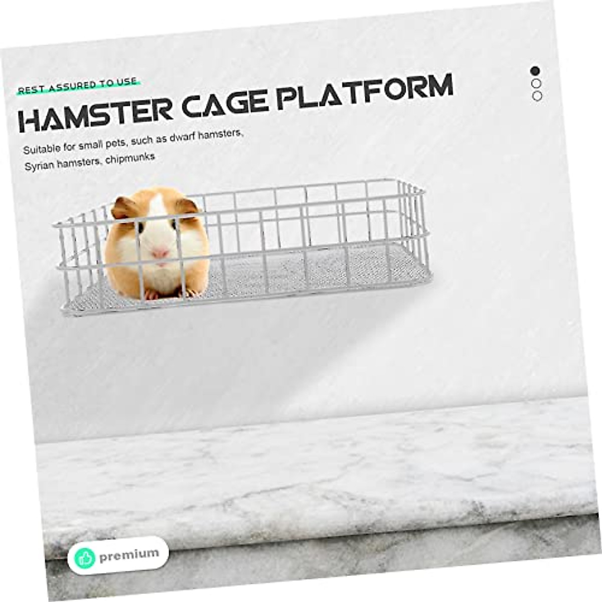 Hamster Platform Small Animal Cages Squirrel Toys Pet Toys Small Animal Habitat Ferret Hammock Hamster Ladder Hamster Supplies Iron Chinchilla Toy Decorative Chinchilla Toy White