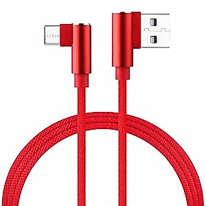 BGNTBUK Rs-232 Cable 10 Feet Micro USB L Type Interface Smartphone Charging Data Cable 3A Smart Fast Charging Cable 1m Microphone Cord Extender