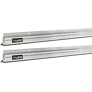Xcluder 36" Low-Profile Door Sweep, Aluminum 2-Pack – Seals Out Rodents & Pests, Enhanced Weather Sealing, Easy to Install; Door Seal Rodent Guard; Rodent Proof Door Sweep