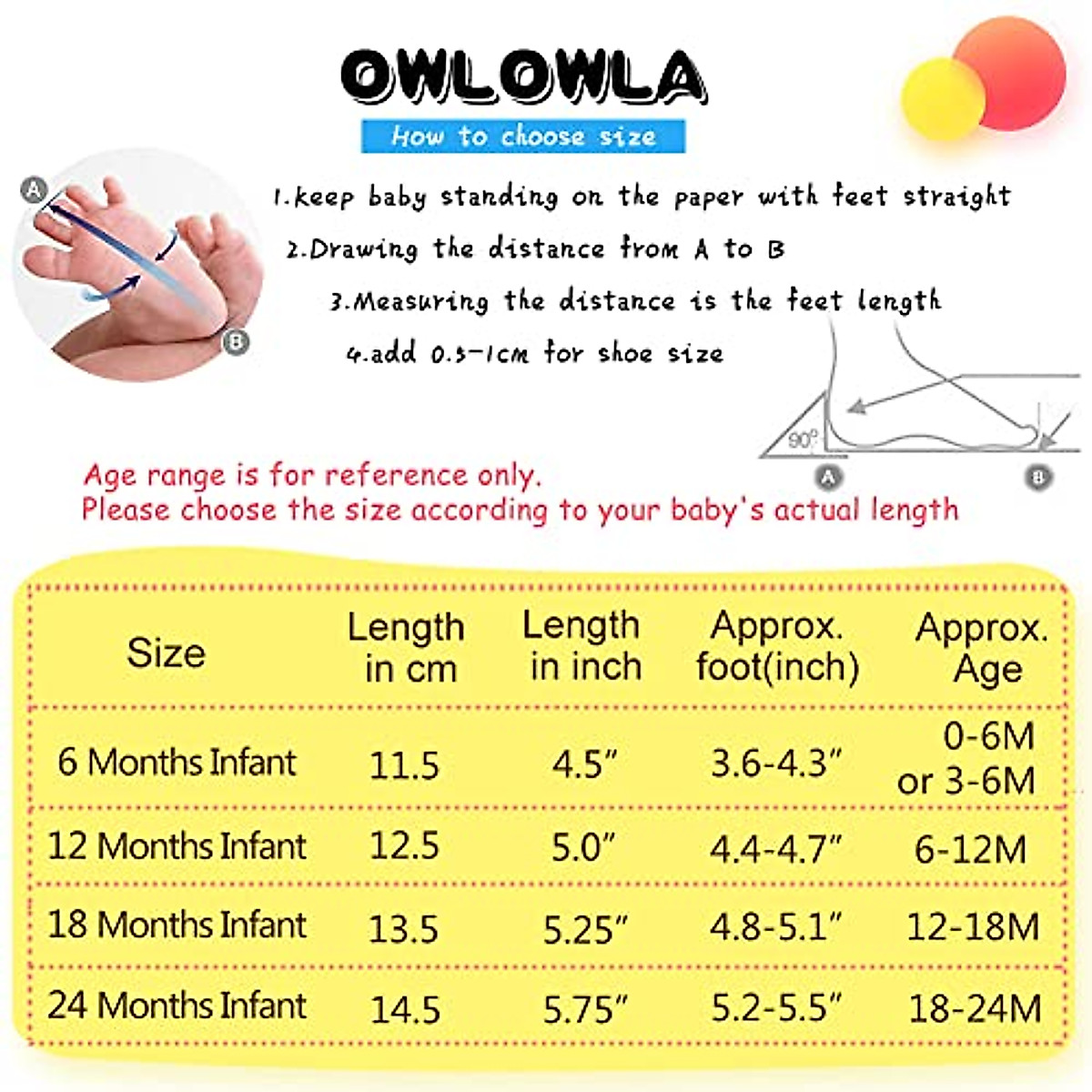 OWLOWLA Soft Sole Baby Shoes Leather Baby First Walking Crib Shoes Slip-on Baby Moccasins Infant Toddler Pre-Walker Shoes for Boy Girl(F-Ginger,6-12months)