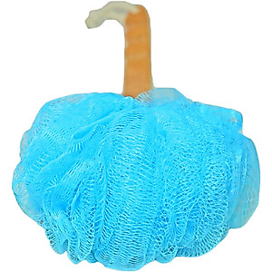 4 Pack Shower Loofah Body & Back Scrubber - Exfoliating Loofah luffa loofa Bath Brush On a Stick - with Long Wooden Handle Back Brush for Men & Women - Easy Reach Body Wash & Lotion Applicator