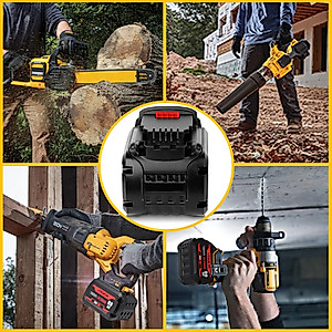 POWITEC 9.6Ah 20V/60V Replacement Battery for Dewalt 60V Battery DCB609 DCB606 DCB612 Compatible with Dewalt 20V/60V MAX Cordless Power Tools Lithium-ion Battery