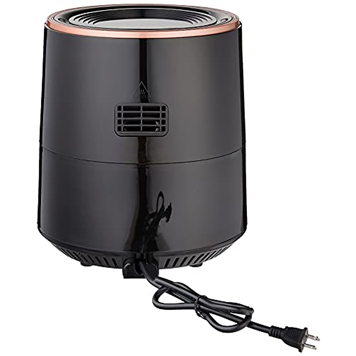 GoWISE USA GW22955 7-Quart Electric Air Fryer with Dehydrator & 3 Stackable Racks, Digital Touchscreen with 8 Functions + Recipes, 7.0-Qt, Black/Copper