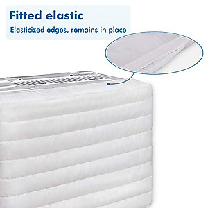 Brivic Indoor Air Conditioner Cover AC Cover for Inside Window Unit 21 x15 x 3.5 inches(L x H x D),White