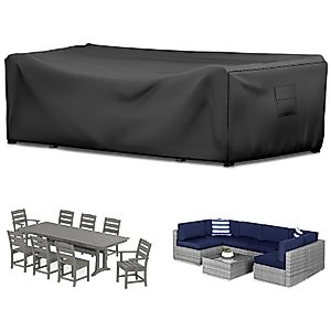 Patio Furniture Set Cover, Rectangular Waterproof Outdoor Table and Chair Set Cover,Furniture Cover for Sectional Sofa Set,Tear-Resistant Material Dust-proof Couch Cover. (74''Lx47''Wx28''H)