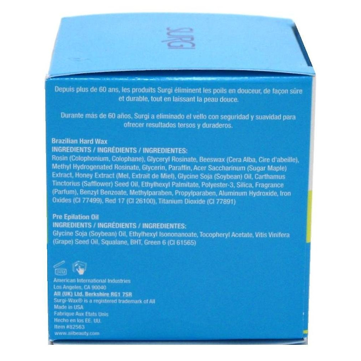 Surgi Wax Brazilian Hard Wax Kit For Private Parts 4 Ounce (118ml) (6 Pack)