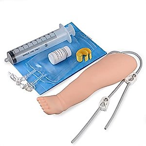 Ultrassist Pediatric IV Simulation Leg Kit, Pediatric IV and Phlebotomy Practice Kit for IV Training, Venipuncture Skills, Injection Practice, Clinical Nursing Training