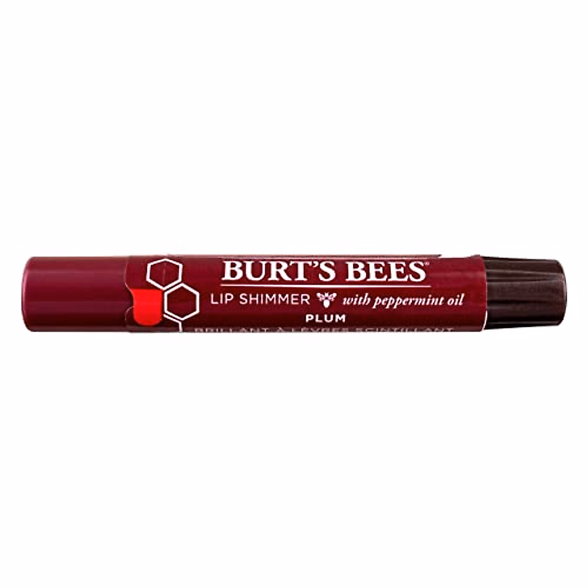Burt's Bees Lip Shimmer, Plum, 0.09 Ounces each (Value Pack of 5)