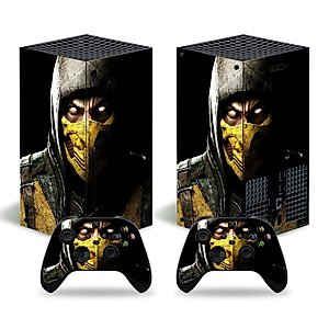 InnaGeek - Protective Skin Sticker Vinyl for Xbox Serie X Mortal Kombat Scorpion
