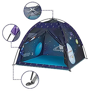 alprang Space World Play Tent Galaxy Dome Playhouse for Boys and Girls Imaginative Play-Astronaut Space for Kids Indoor and Outdoor Fun, Perfect Kid’s Gift- 47" x 47" x 43"