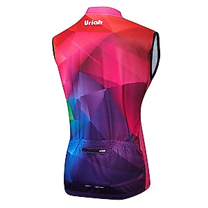Uriah Women's Cycling Vest Reflective with Rear Zippered Bag Big Universe Size XL
