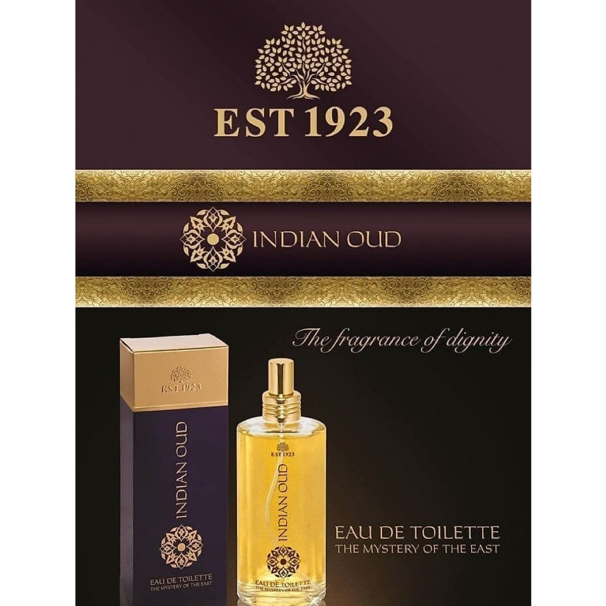 Eyup Sabri Tuncer-EST1923-Eau De Toilette, 150 ML Glass Bottle Indian Oud (One Bottle)