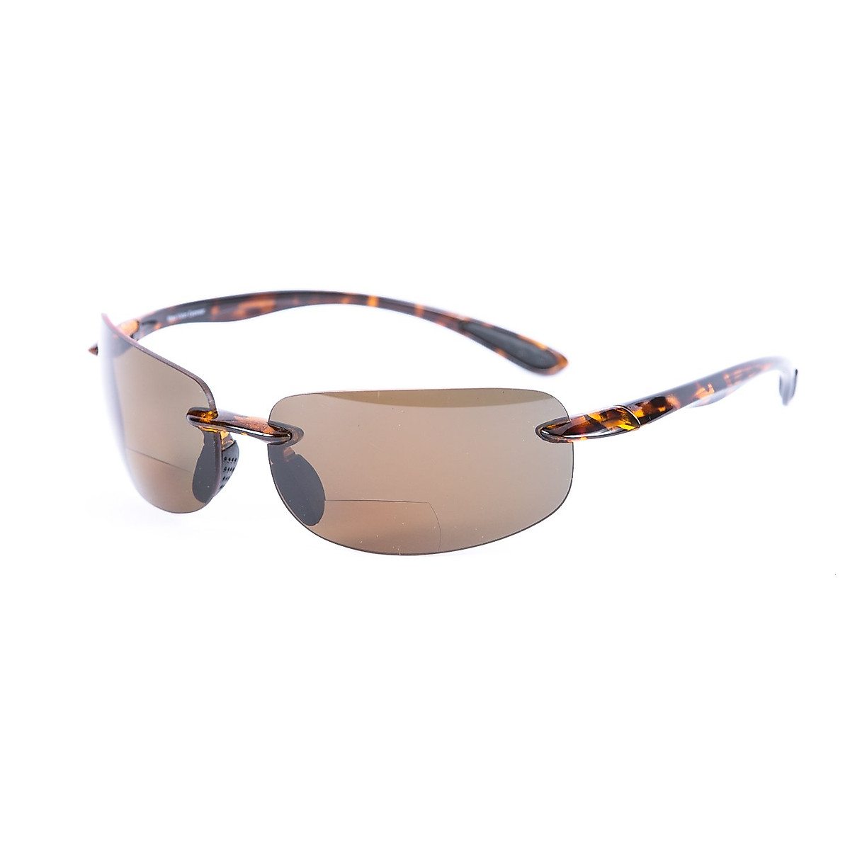 Mass Vision® Lovin Maui Bifocal Sunglasses Light Weight TR-90 Frames for Men and Women. (Tortoise, 1.0)