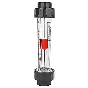 LZS-32（D）Liquid Flowmeter 0.4-4 Tube Type Liquid Flowing Meters Plastic Flat Interface Waterflow Controllers Transparent Water Rotameter Hydraulic Valve Fittings