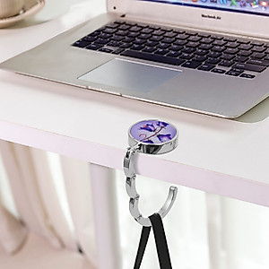 BEAVOING Purse Hanger, Foldable Purse Hook Set of 6 Mixed Pattern Purse Table Hanger Womens Bag Purse Holder for Desk Tables