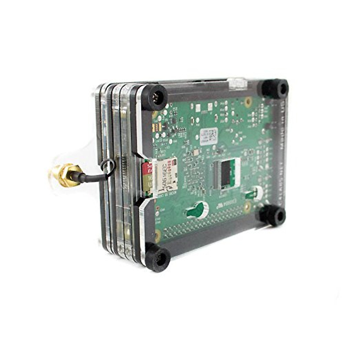C4Labs Zebra Case Kit for Adafruit GPS HAT and Raspberry Pi 4B 3B, 3B+, and Pi 2B