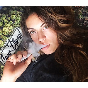 Sour Diesel Giant Stash Weed Pillowcase | Decorative Throw Pillow Cover with Realistic Reefer Imagery | Secret Pocket Compartment | Fits 18 x 18 Inch Pillow Insert | Weed Decor