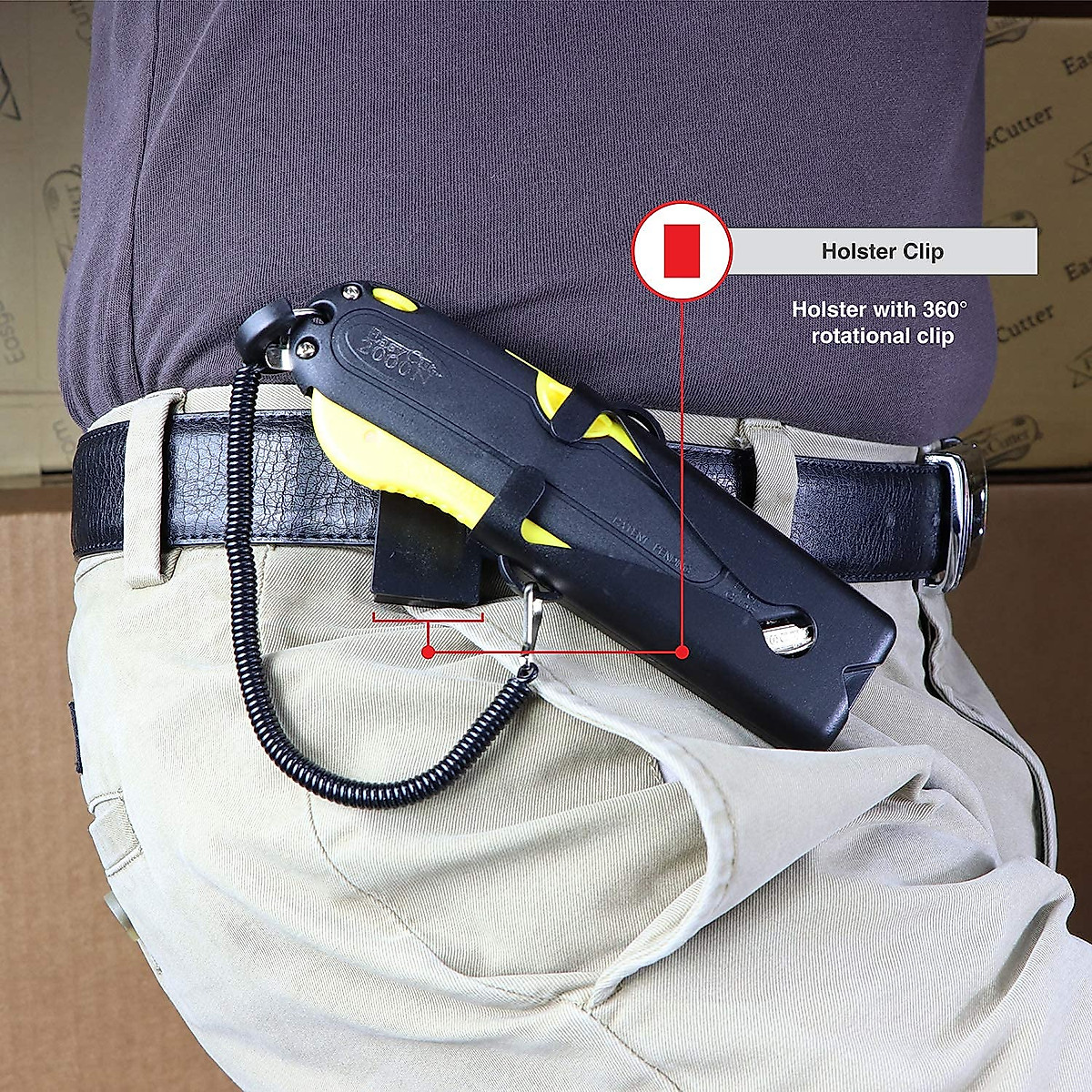 Modern Box Cutter for Home and School Use - High productivity and unique features with 100% guaranttee (2000 Series, Yellow)