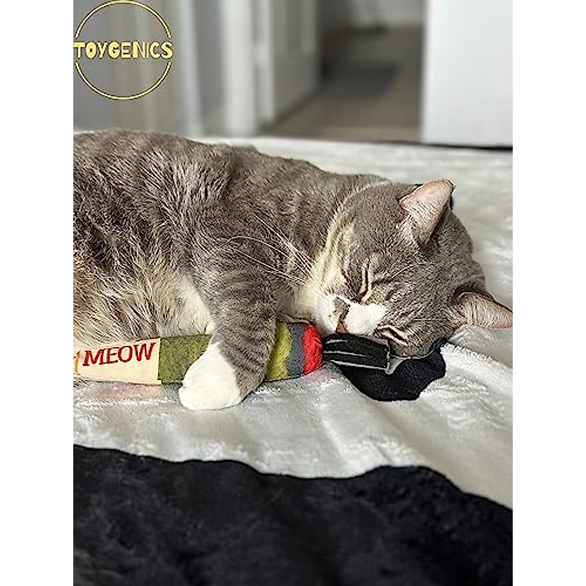 TOYGENICS - Doobie Catnip Toys for Indoor Cats w/Crinkly, Durable Material & Interactive String Ends for Cat Enrichment & Cat Teeth Cleaning, The Best-Kitten Toys-Cat Toys-Catnip Toy