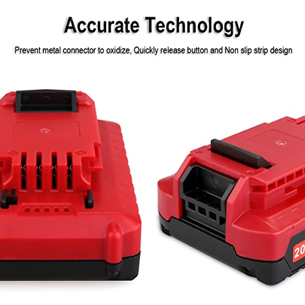 Biswaye 3.0Ah 20V MAX Lithium Battery Replacement for Porter Cable 20V Battery PCC681L PCC680L PCC682L PCC685LP PCC683L PCC601 and 20V MAX Cordless Tools Battery