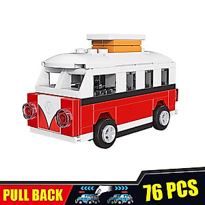 Ulanlan Pull Back Car Building Blocks Sets, Pull and Go, 3D Assembly Vehicles for Boys Building Block Car Toys Party Favor for Kids Age 6 7 8 9 10, 419 Pieces