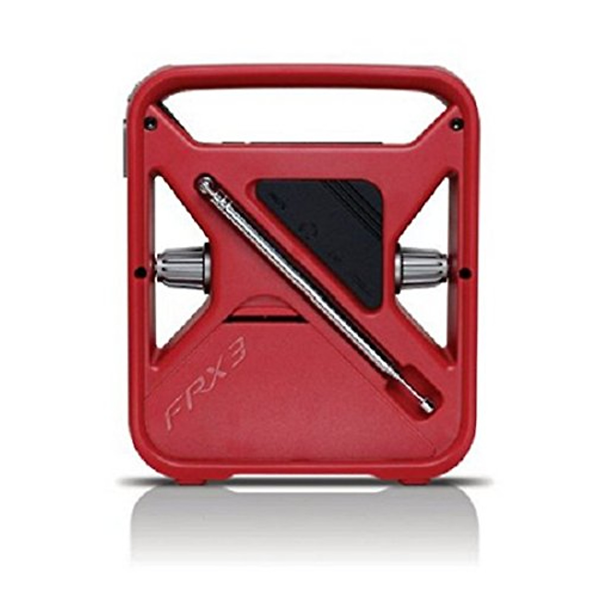 Eton - American Red Cross FRX3+ Emergency NOAA Weather Radio, Red, Digital Display, Hand Turbine, Solar Power, Red LED Flashing Beacon, 7 NOAA/Environment Canada Weather Bands, Phone Charger