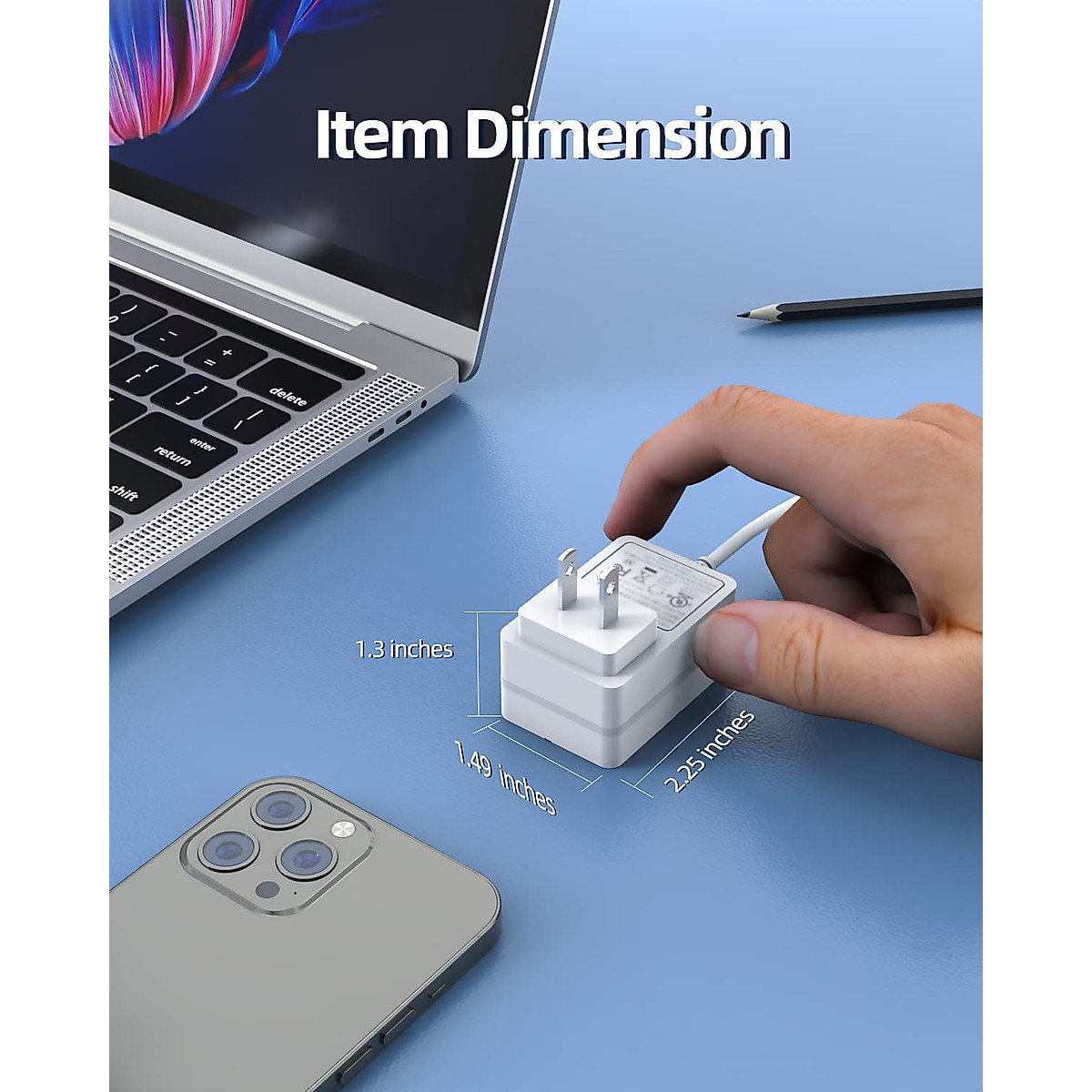 15W AC Charger Fit for Google-Nest-WiFi, Nest-Mini (2 gen) Smart Speaker Power Adapter Supply Cord Cable