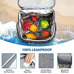 Lekespring Cooler Backpack 40 Cans Insulated Leak Proof Waterproof 24h Backpack Cooler for Man and Women