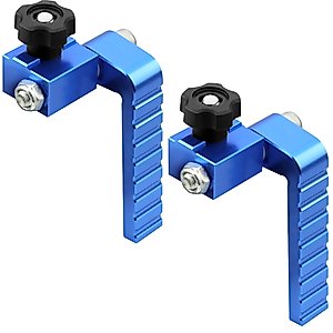 Binazon t track stop block 3-Inch Fence Flip Stop for Woodworking, Blue 2Pack