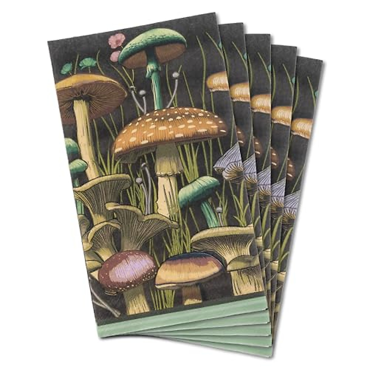 Karma, 20-Count 3-Ply Dinner Size Paper Napkins, Decorative Guest Paper Napkins for Party Picnic, Dinner, Baby Shower, Bridal Shower, Mushroom