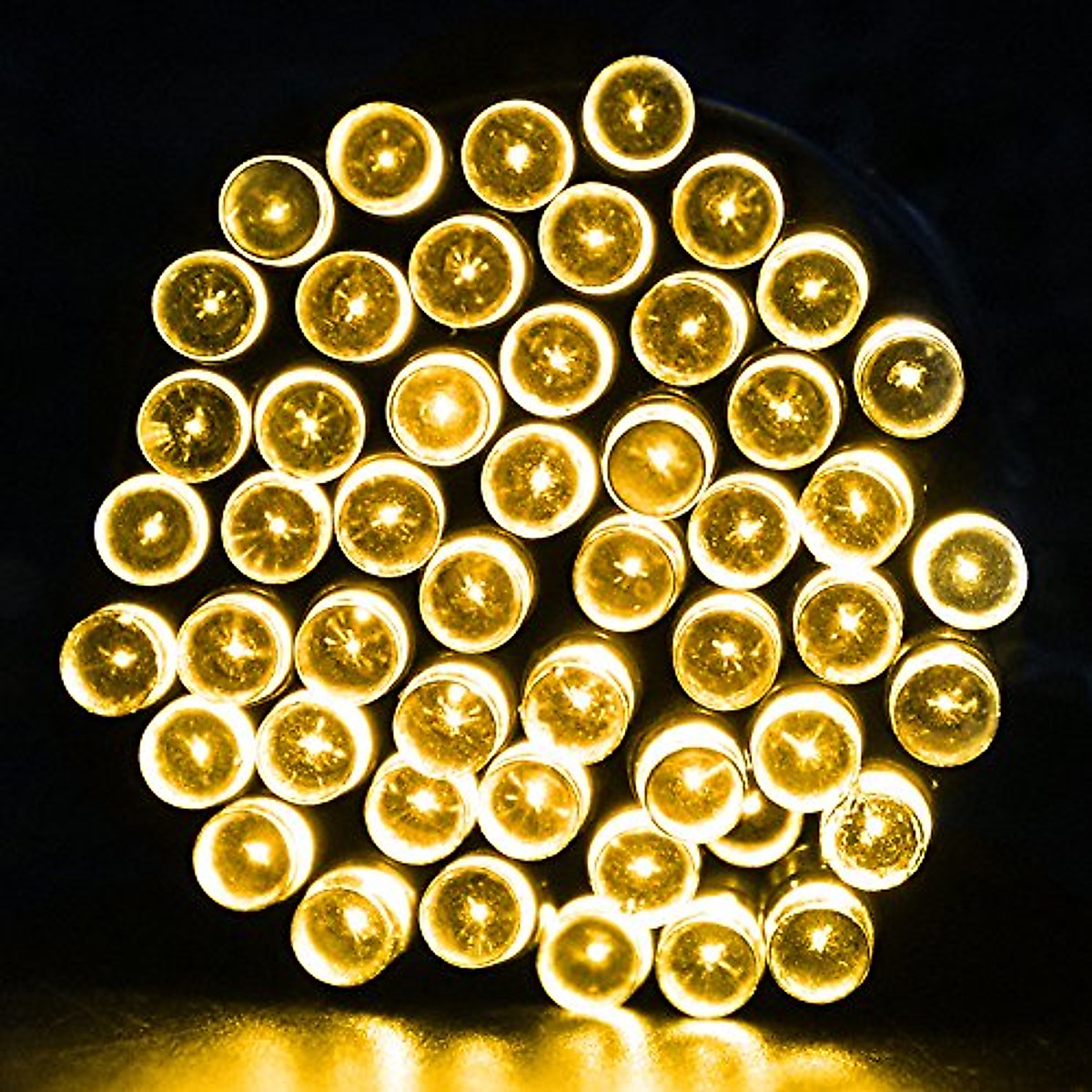Xunata 171ft Solar Christmas Light, 500 Units LED 2 Modes Solar Powered Fairy String Lights for Outdoor, Gardens, Homes, Wedding, Christmas Party, Waterproof (Warm White)