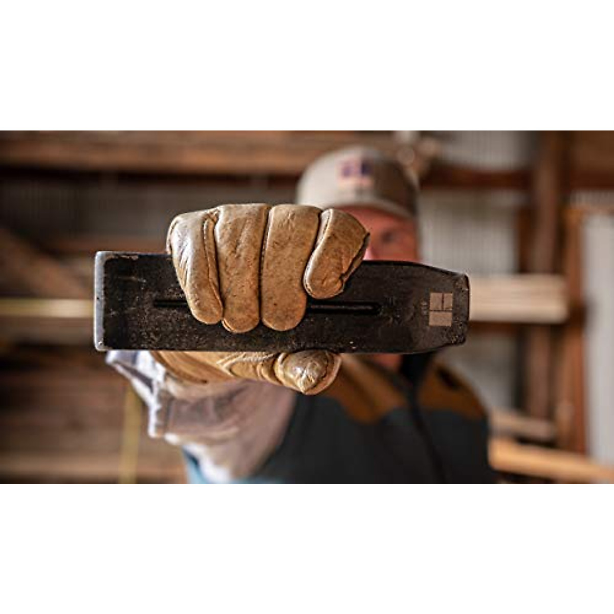 Hooyman Splitting Wedge 5 Pound Log Splitter Tool with Heavy Duty Construction, and Durable High Strength Steel for Tree Felling, Wood Chopping, Land Management, Gardening, Camping, and Outdoors