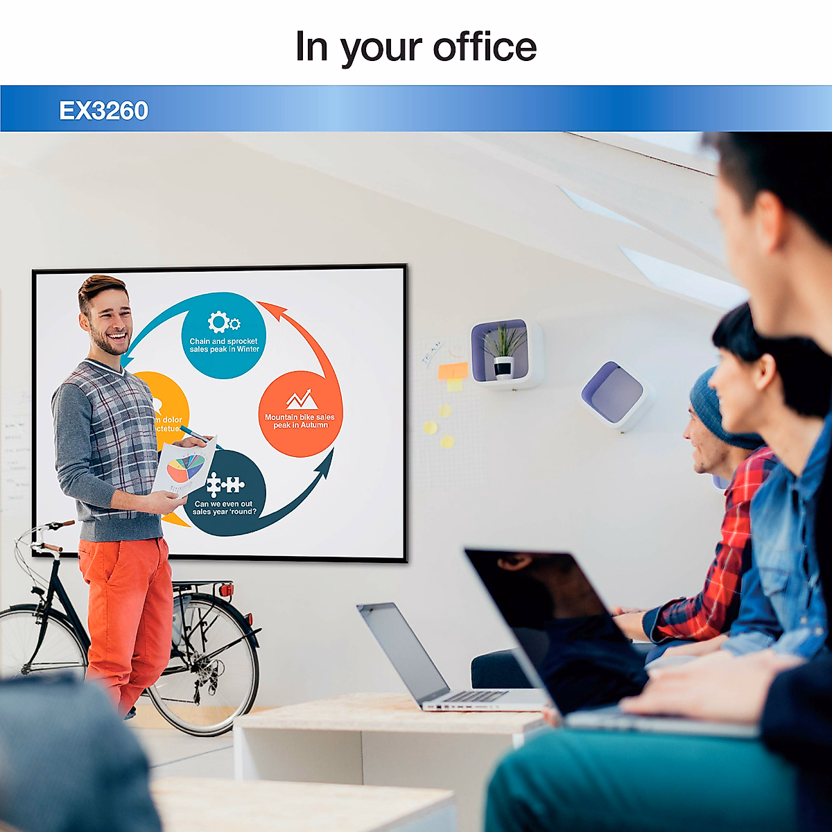 Epson EX3260 SVGA 3,300 lumens color brightness (color light output) 3,300 lumens white brightness (white light output) HDMI 3LCD projector