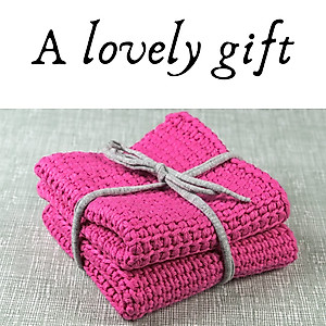 Cotton Yarn for Crocheting (Pack of 4) - 75g Soft & Durable Amigurumi Yarn, Knitting Yarn for Crocheting Sweaters, Dishcloth & DIY Projects, Perfect for Beginners and Experts, Machine Washable (Pink)