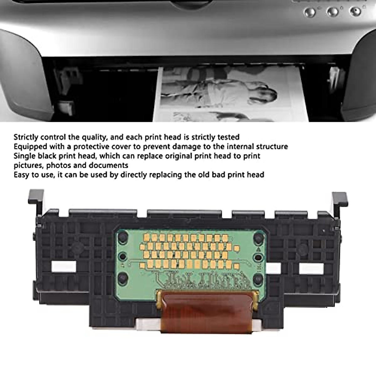 Limouyin Printhead for Canon, QY6-0086 Printer Print Head Replacement for Canon iX6840, MX720, MX721, MX722, MX725, MX920, MX924, MX926, MX927, Black