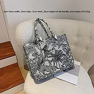 MANMU TOTE temperament Large -capacity messenger bag Tongcot Bags canvas Fashionable knitted handbag goddess goddess (Large) White