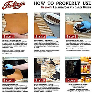 Fiebing's Leather Dye - Alcohol Based Permanent Leather Dye - 4 oz - USMC Black