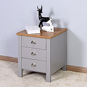 HIGOH Bedside Table Nightstands Bedside Table Multi-Function Living Room Bedroom Storage Cabinet with Drawers