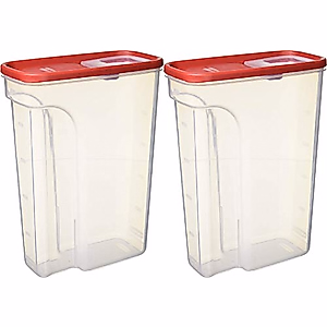 Rubbermaid Flip Top Cereal Keeper, Modular Food Storage Container, BPA-free, 22 Cup, 2 Pack