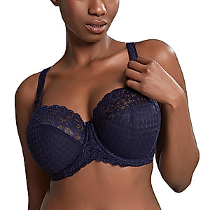 Panache Womens Women's Envy Balconnet Lace (7285) Bra, Navy, 40K US