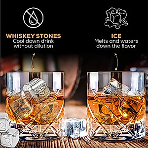 GreenCor Anniversary for Husband, Men, Him- Engraved 'To My Husband' Whisky Glass Gift Set for Birthday, Wedding Annniversary