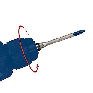 Bosch Professional 5 pc. Expert HEX-9 HardCeramic Drill Bit Set (for Roof Tiles, Tiles, Ø 6 mm, Accessories Rotary Impact Drill)