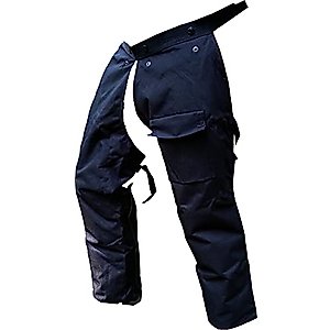 FORESTER Protective Trimmer Safety Chaps, Safety Green, Large (Black)