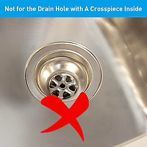 Mestream 2PCS Bathroom Sink Drain Strainers, 1" Small Conical Premium Stainless Steel Porous Hair Catcher, Drainer Filter, Fit for 1.20"-1.60", Depth Than 1.60" Drain Hole