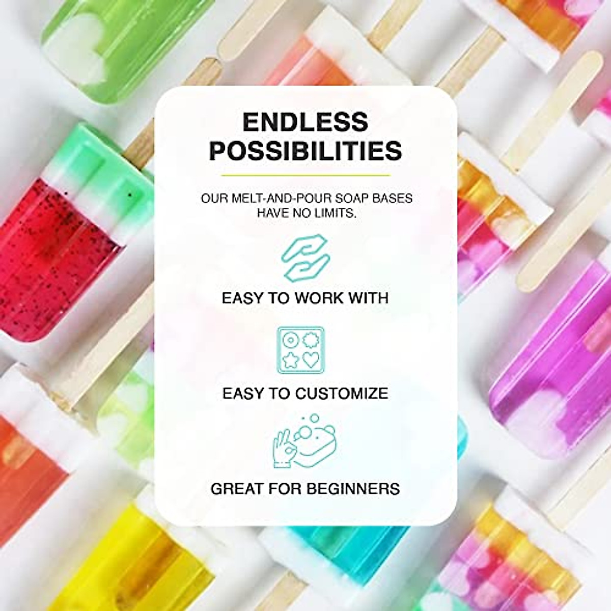 Saponify - 2Lb Mango Butter Melt and Pour Soap Base, Skin-Enhancing Natural Mango Butter Soap Base, Easy to Use Glycerin Soap Base for Soap Making