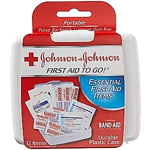 JOHNSON & JOHNSON First Aid to Go Kit 12 Items 1 Each (Pack of 2)