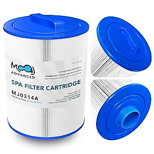 MOAJ Advanced Spa Filter Replaces PPG50, PPG50P4, Filbur FC-0314, Unicel 6CH-49, Sunrise Spas | 8" x 6" | 35 Square Foot Filtration Area Per Cartridge | Durable, Washable & Reusable | Based in USA