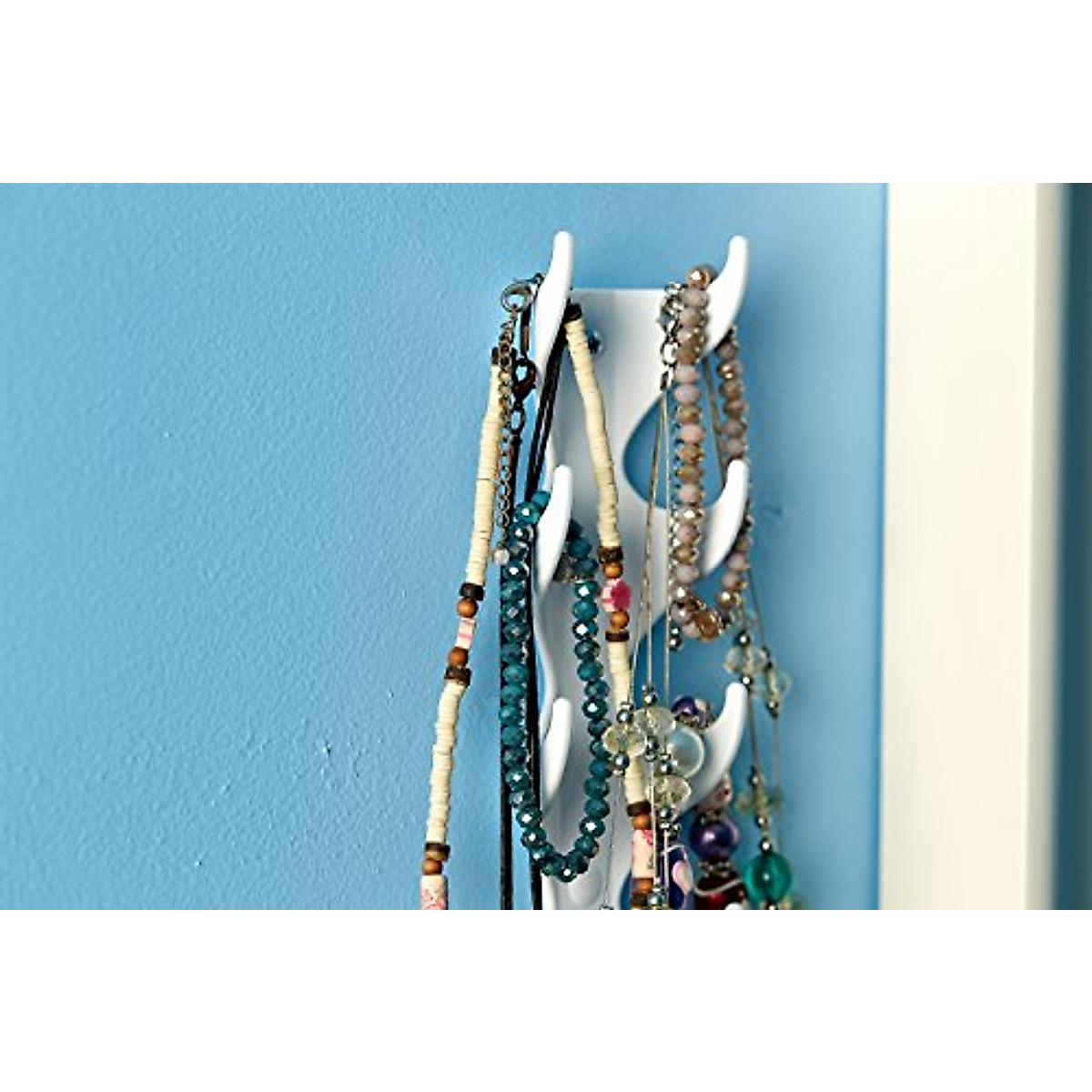 Multi-Functional Vertical Hooks- Made in The USA- Hook Solutions for Simple Organization (White)