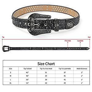 Mile High Life | Western Men and Women Rhinestone Belts Bling Crystal Studded Belt With Skulls | Western Cowgirl Cowboy Belt